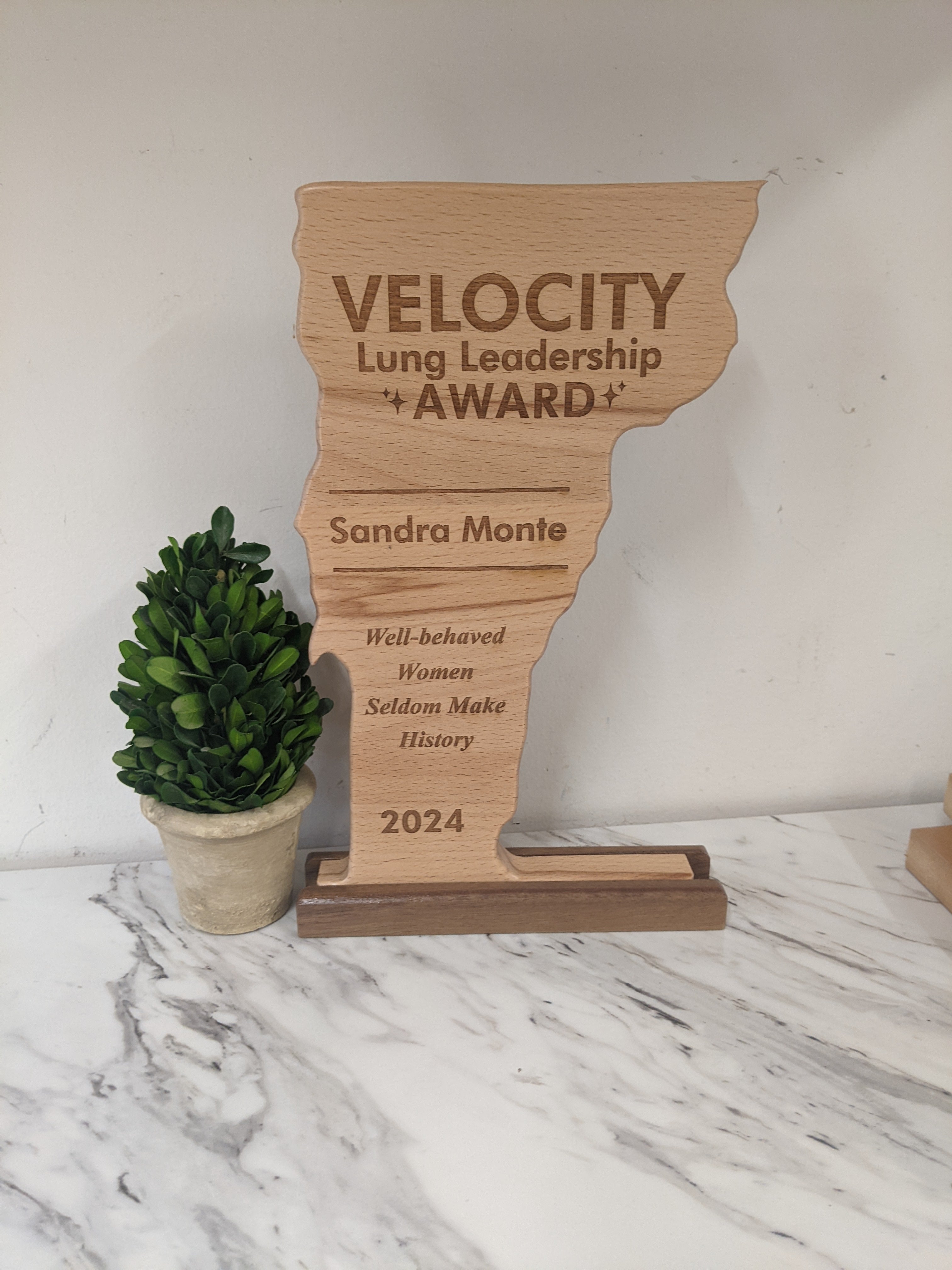State shape Custom Award Plaque, Laser Engraved Award, Recognition pla ...